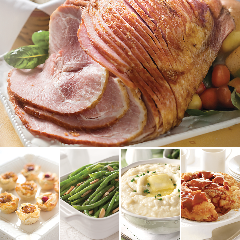 Artisan Spiral Sliced Ham Complete Dinner – Chesapeake Bay Crab Cakes