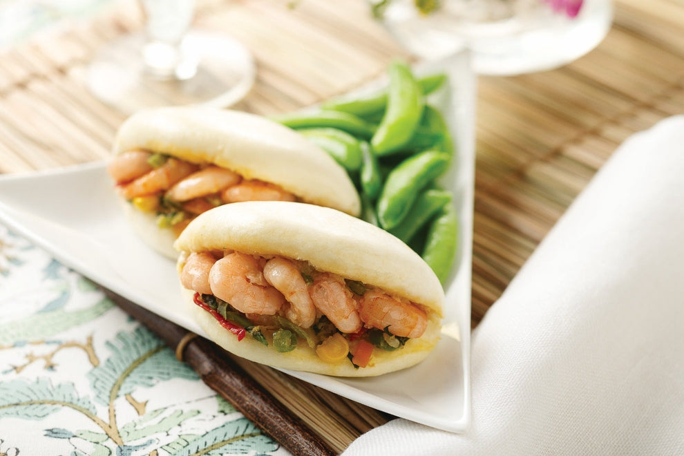 Shrimp and Vegetable Bao Buns | Gourmet Entree Delivery – Chesapeake ...